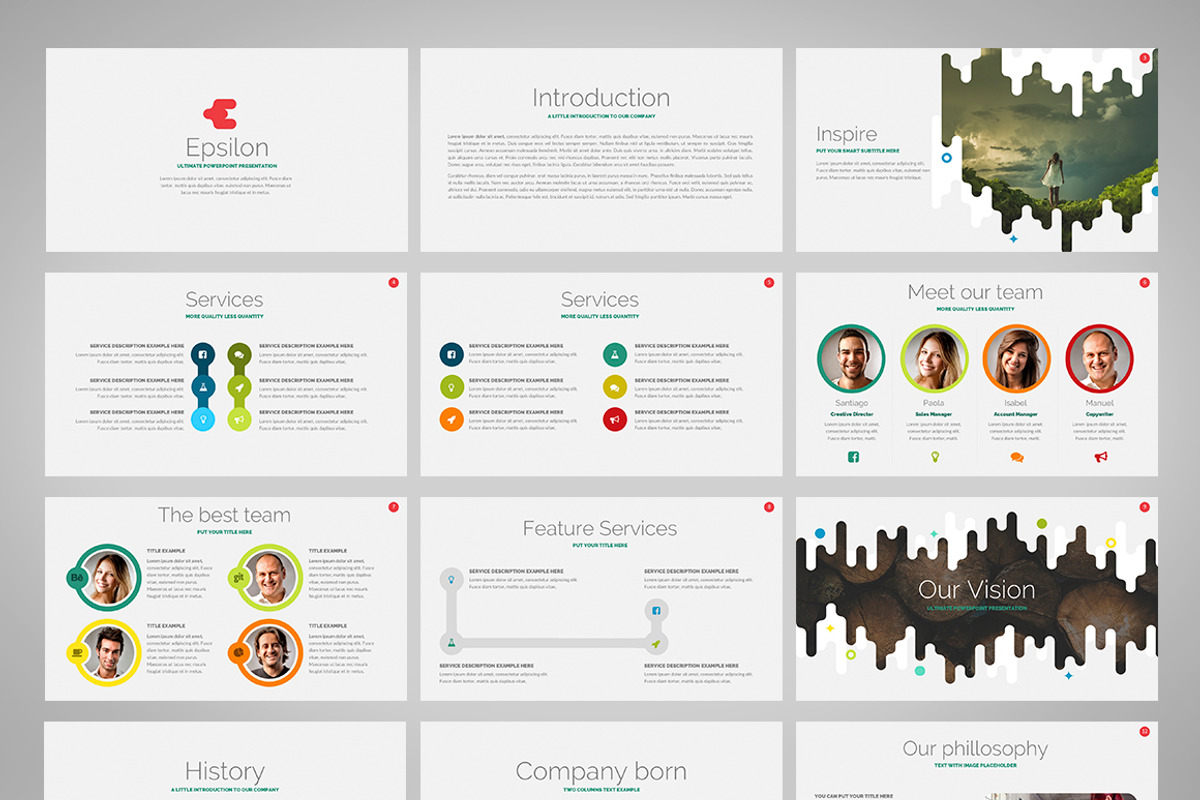 Epsilon | Powerpoint Template, a Presentation Template by Zacomic Studios