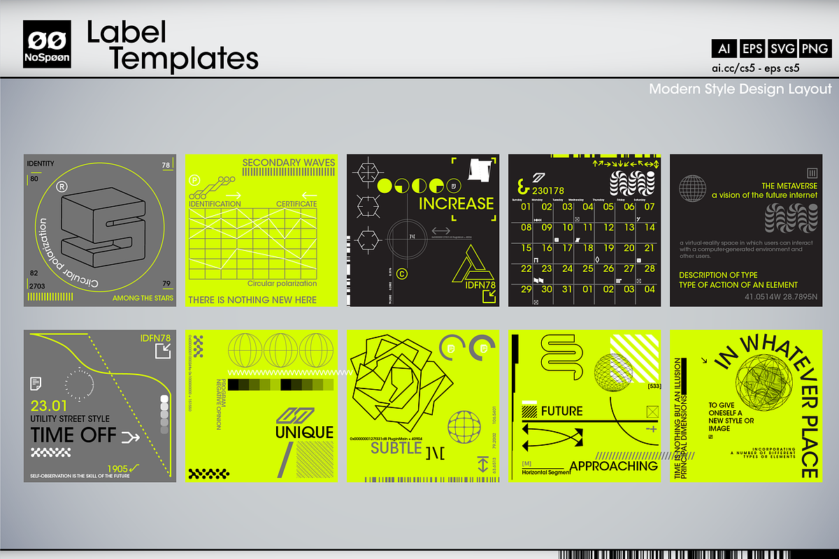 Editable Barcode Labels – AI, EPS, SVG & PNG