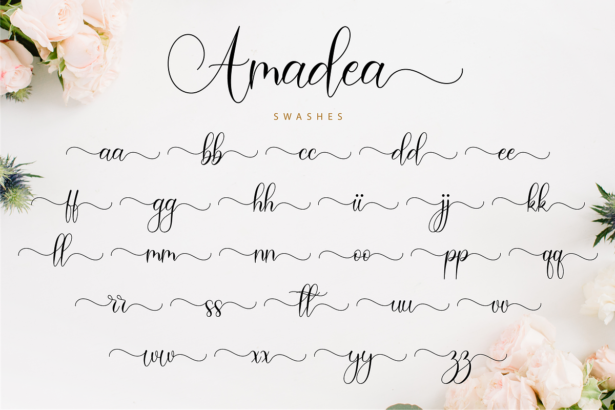 Amadea Script, a Script Font by Nissa Studio | Creative Market