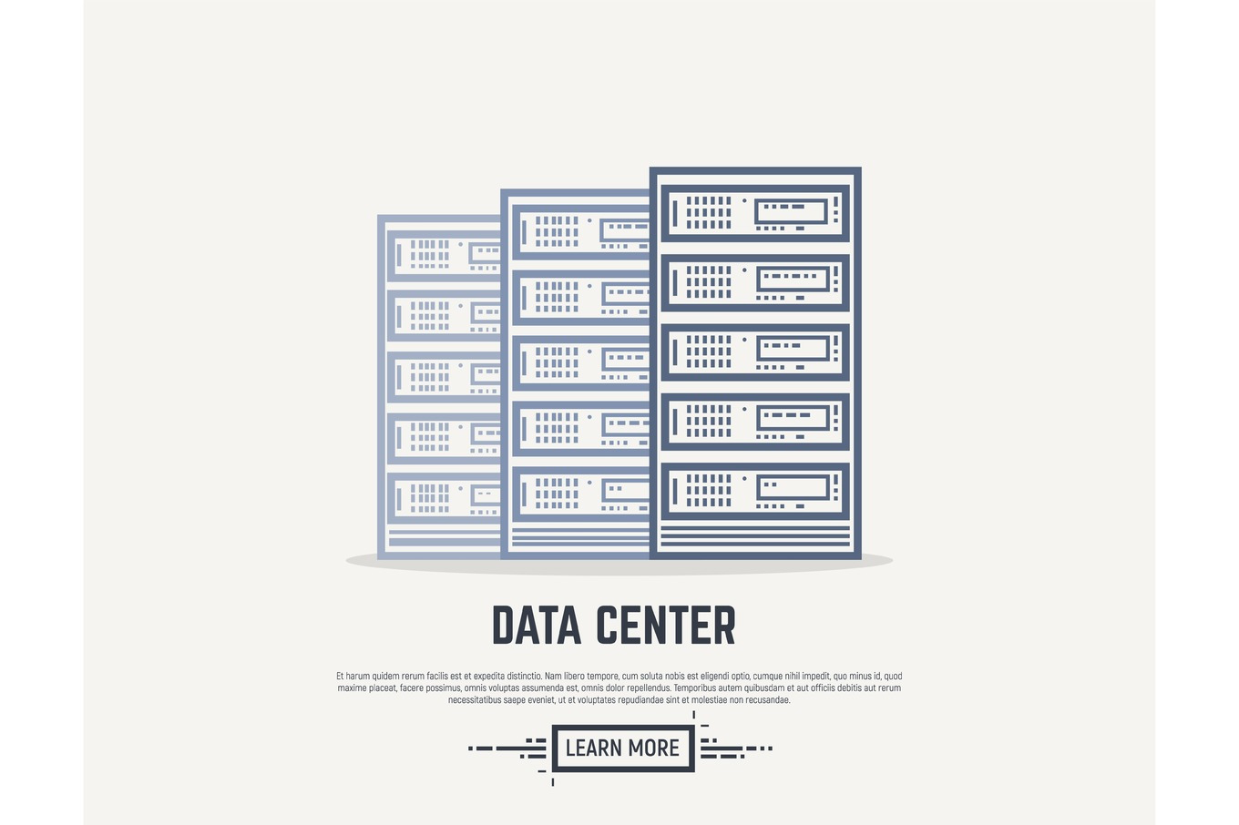 Server room line illustration | Technology Illustrations ~ Creative Market