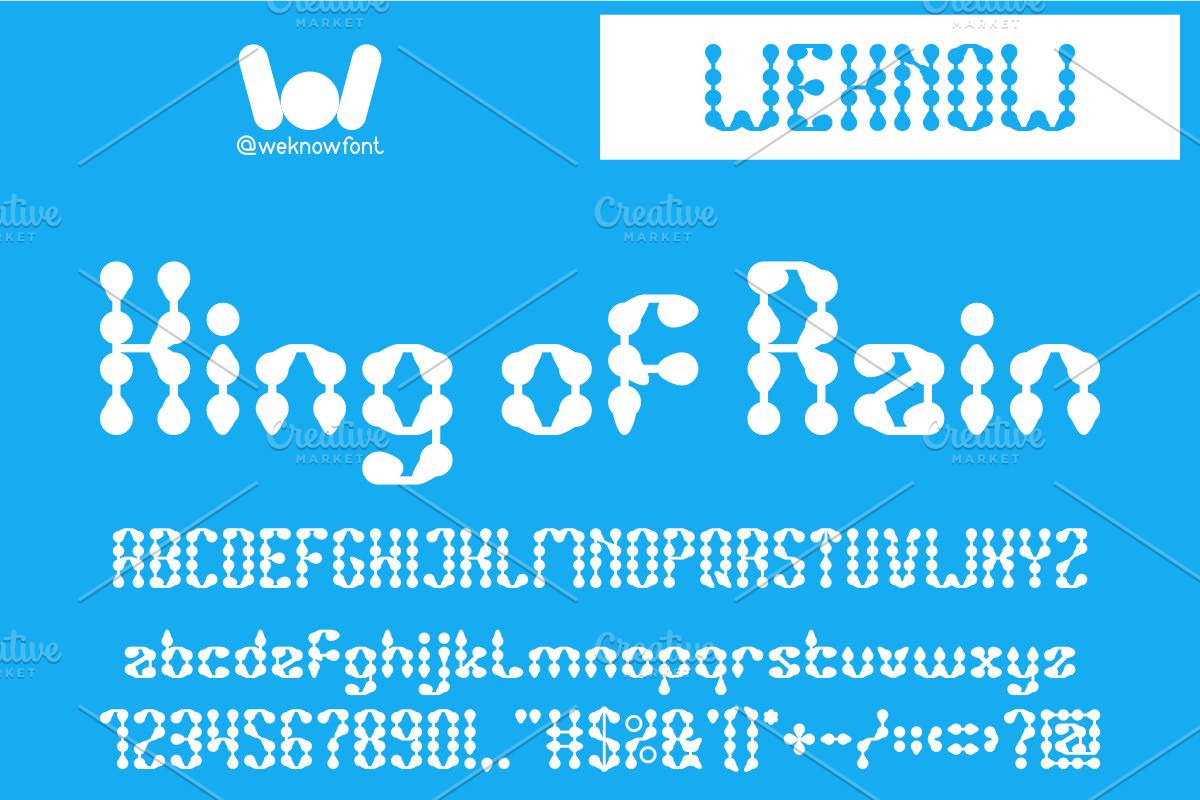 King of Rain font