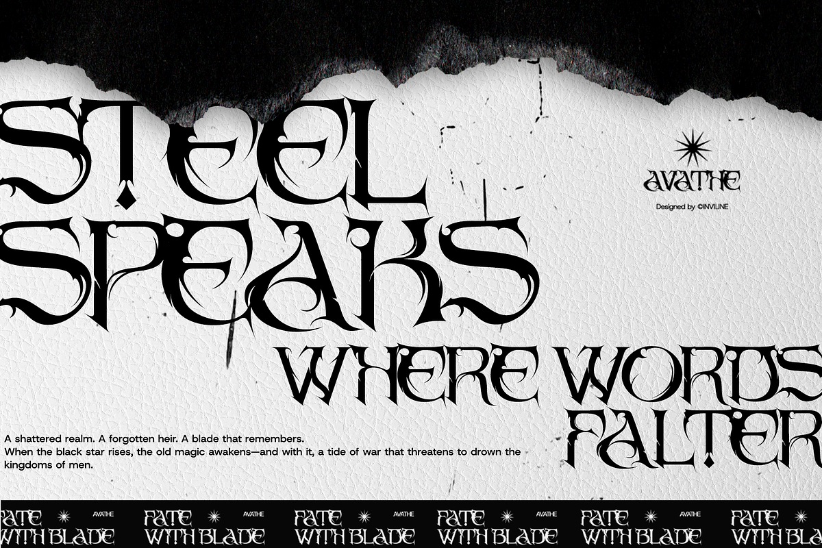 Avathe – Dark Fantasy RPG Font