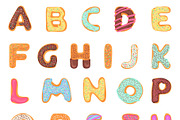 Sweet alphabet font letters, a Decorative Illustration by Lemberg Vector
