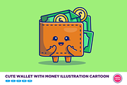 Cute Wallet With Money Illustration, a Finance Illustration by Catalyst ...