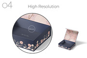 Rectangular Magnetic Gift Box Mockup, a Packaging Mockup by Sheikhadesign
