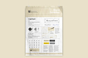 DIN A3 Brand Guideline poster Design