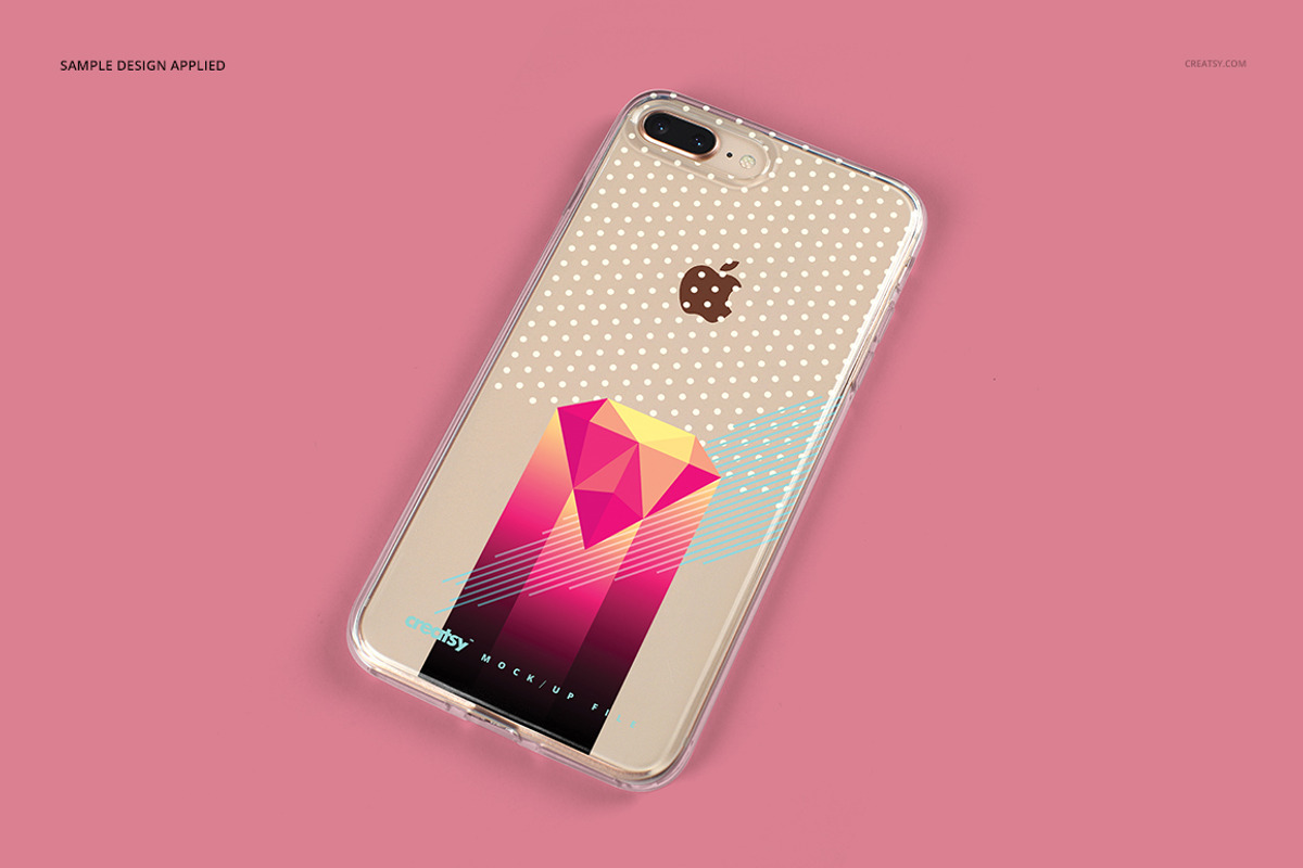 iPhone 8+ Clear Case Mockup Set, a Product Mockup by creatsy5