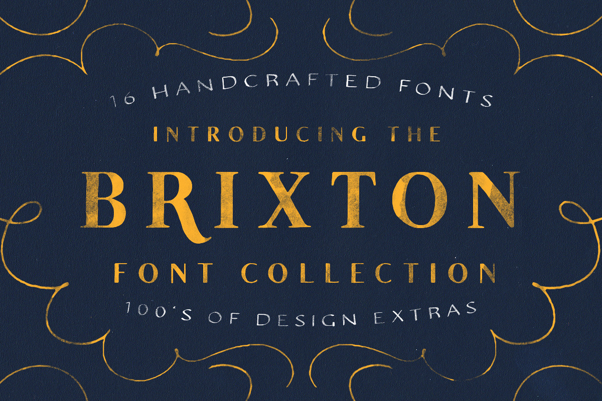 The Brixton Collection (16 Fonts), a Sans Serif Font by Tom Chalky