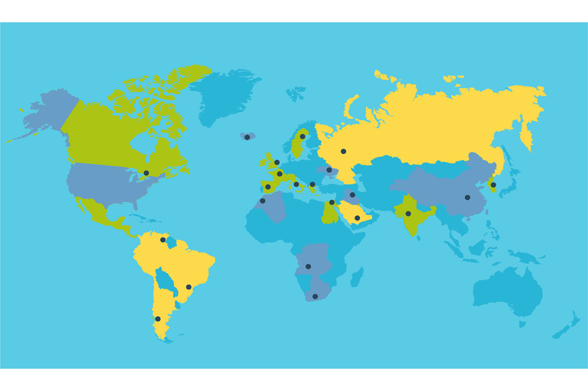 World Political Map | Illustrations ~ Creative Market