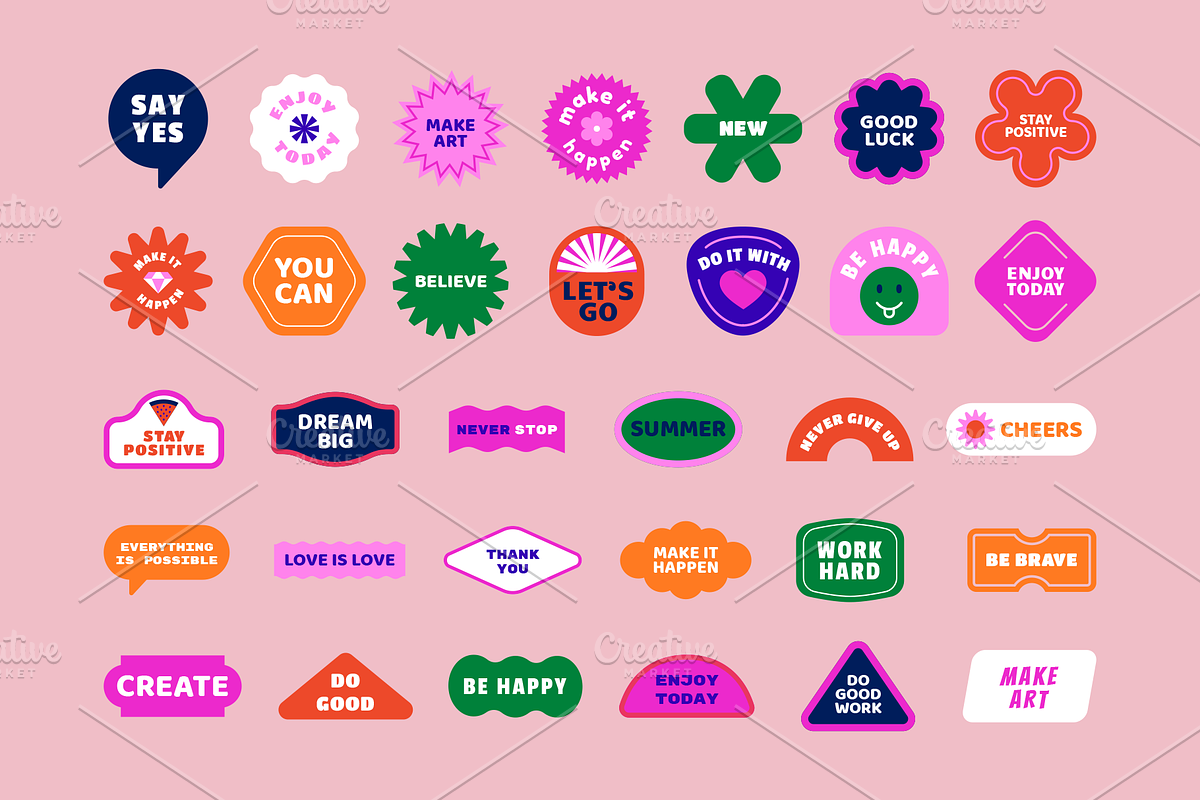 Vector stickers, an Object Graphic by venimo
