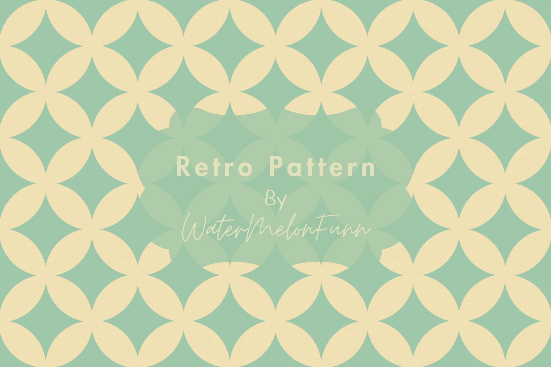 Retro Art Seamless Pattern, a Pattern Graphic by WaterMelonFunn ...