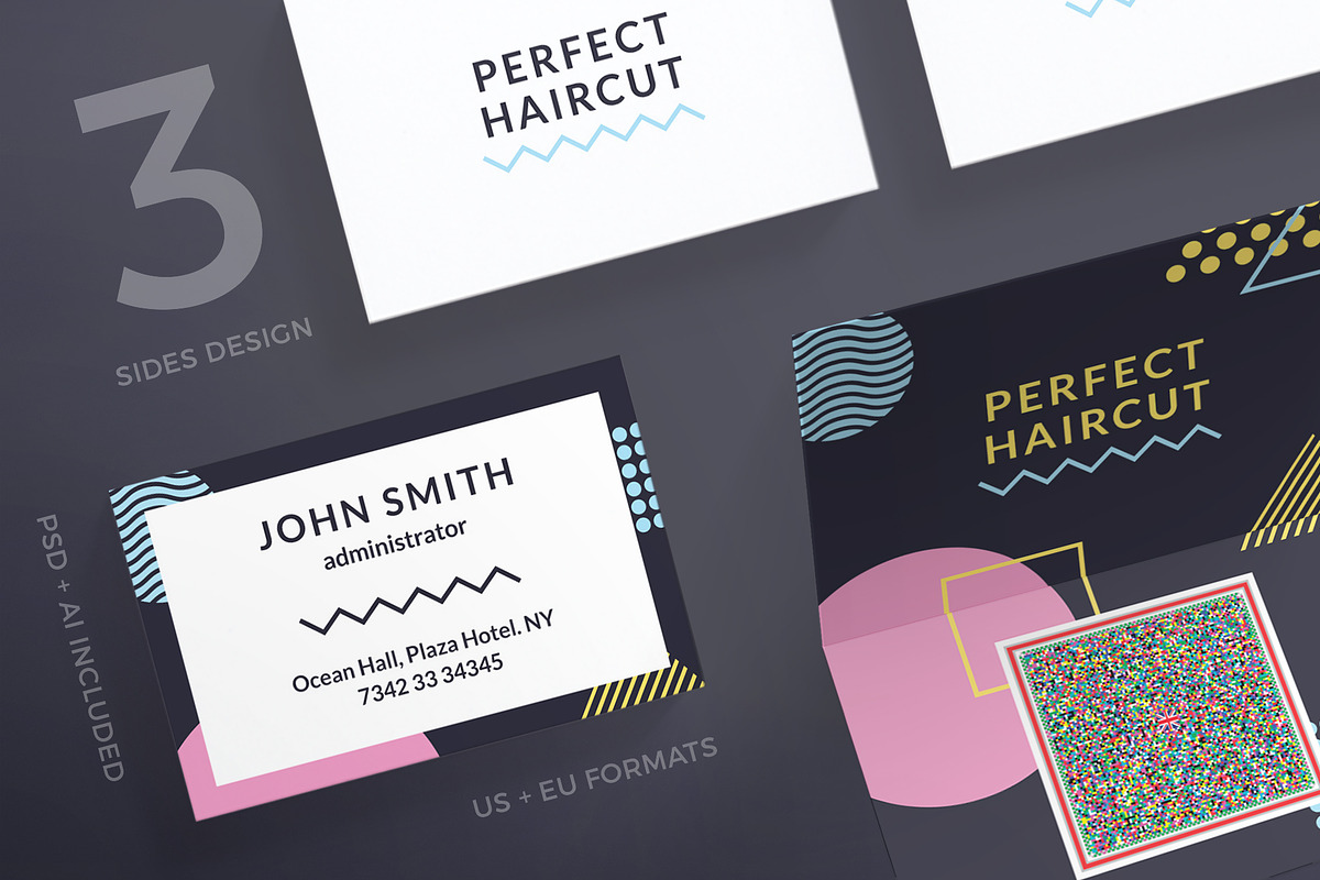 Business Cards | Perfect Haircut, a Business Card Template by Amber ...