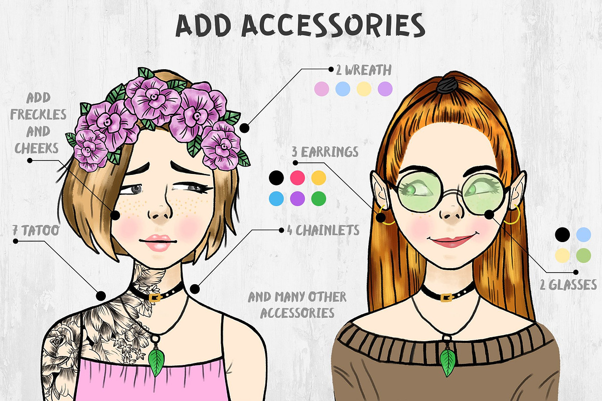 Character Creator, a Person Illustration by Alina Sh