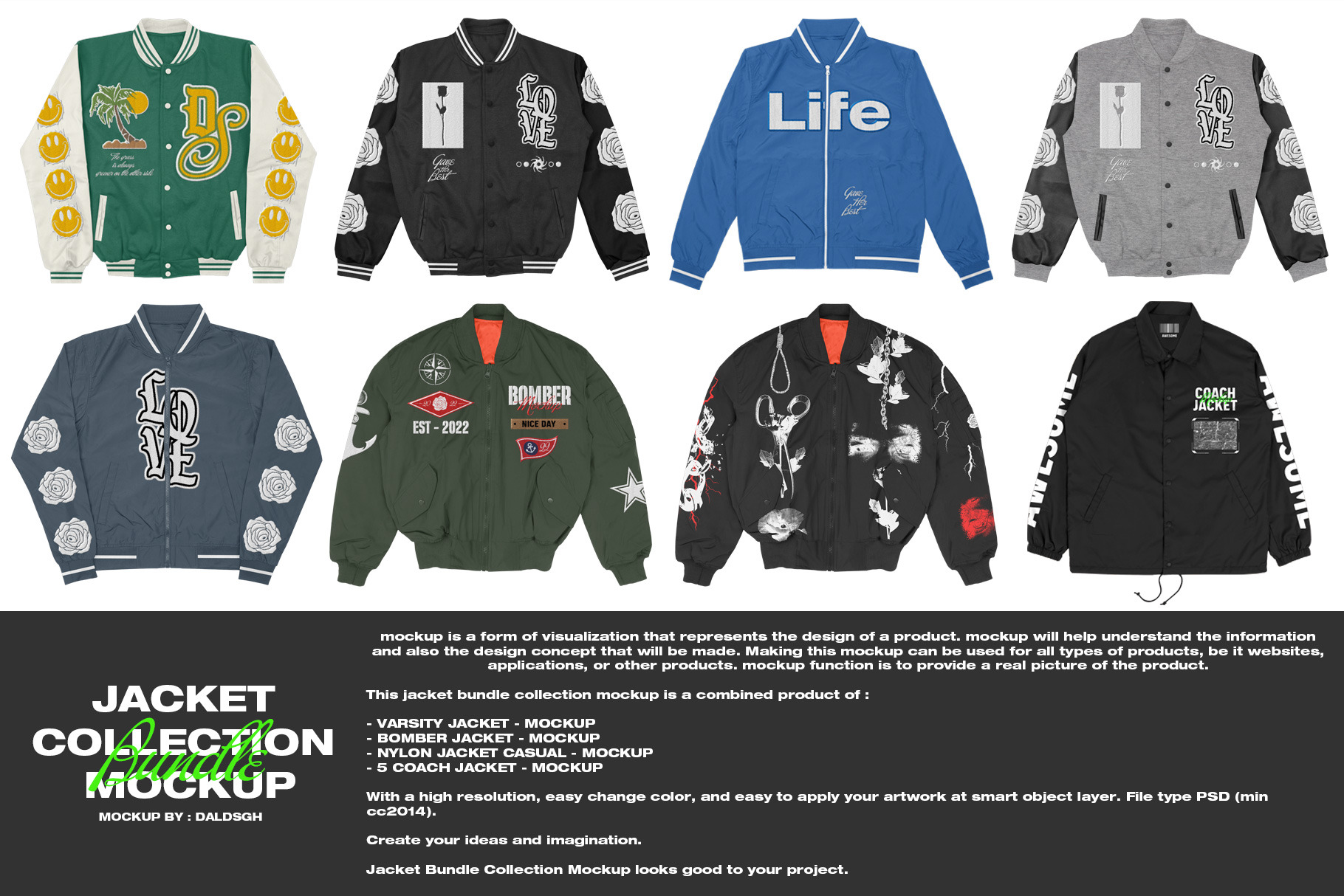 Jacket Bundle Collection - Mockup, a Hoody Mockup by DaldSgh