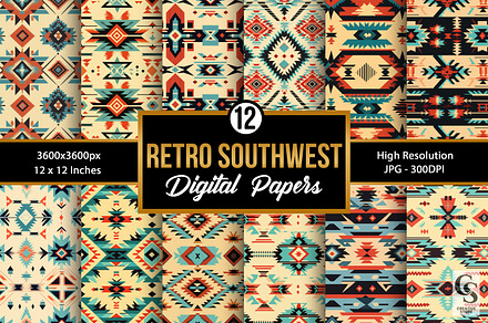 TRIBAL DIGITAL PAPERS, Set 1 | Graphic Patterns ~ Creative Market