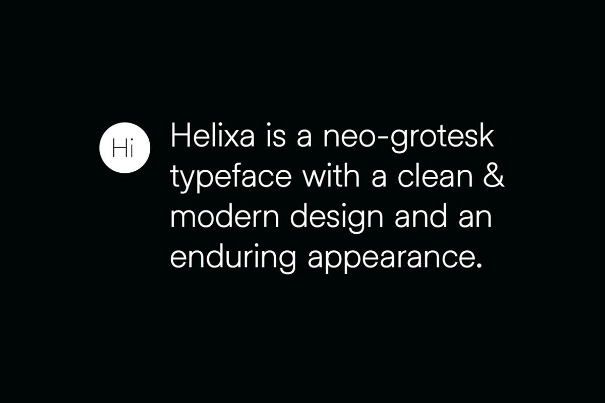 HELIXA - Clean & Modern Font Family, a Sans Serif Font by Designova®