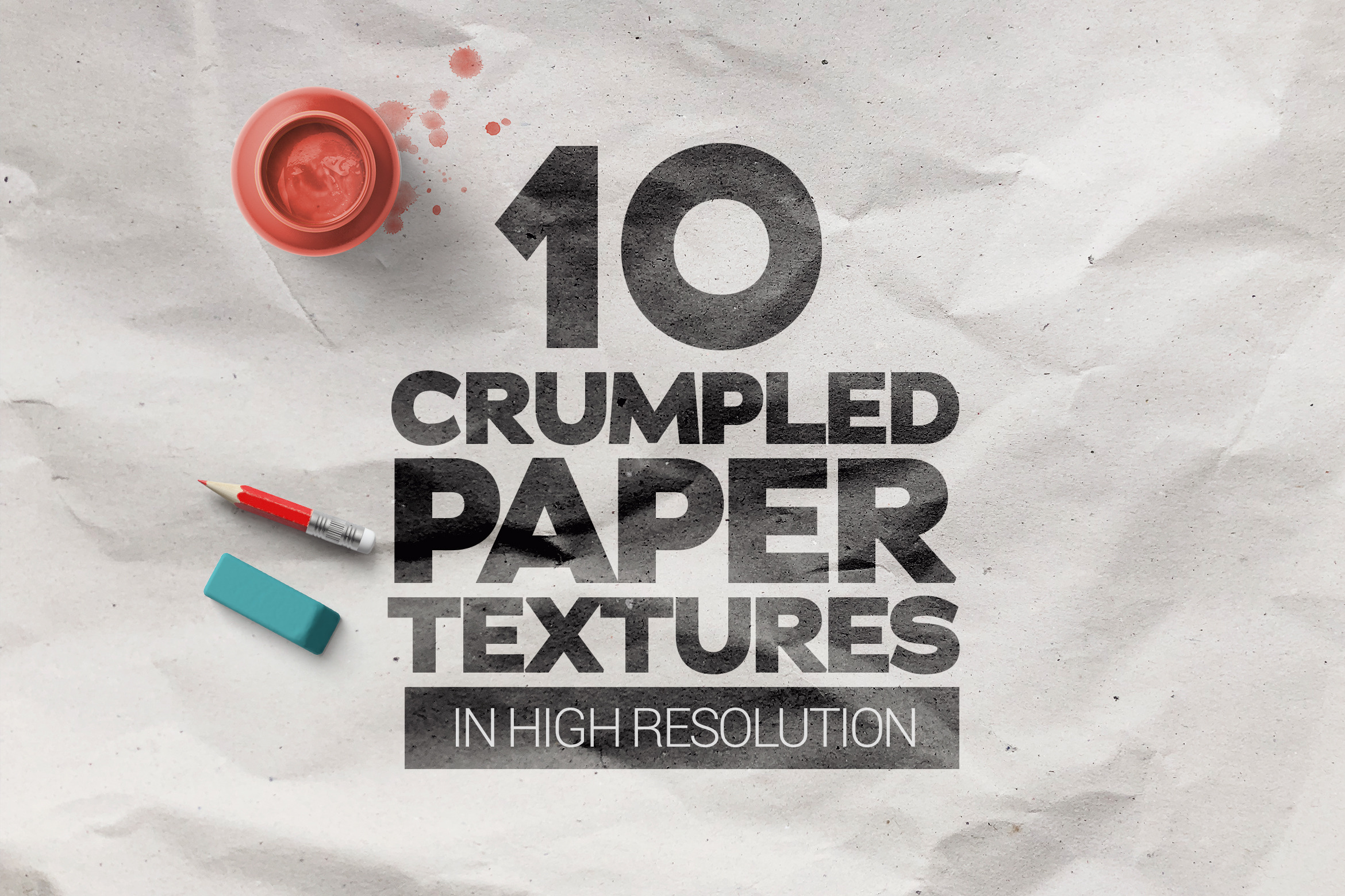 Crumpled Paper Textures x10, a Texture Graphic by SmartDesigns