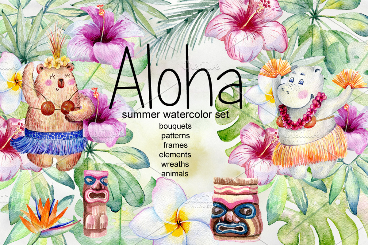 Aloha. Tropical collection., an Animal Illustration by TaPilipa