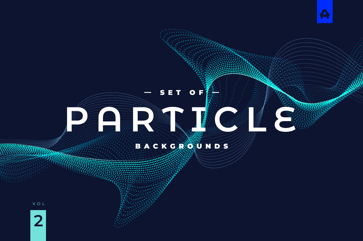 Particle Abstract Backgrounds vol 2, a Templates & Theme by blauananas