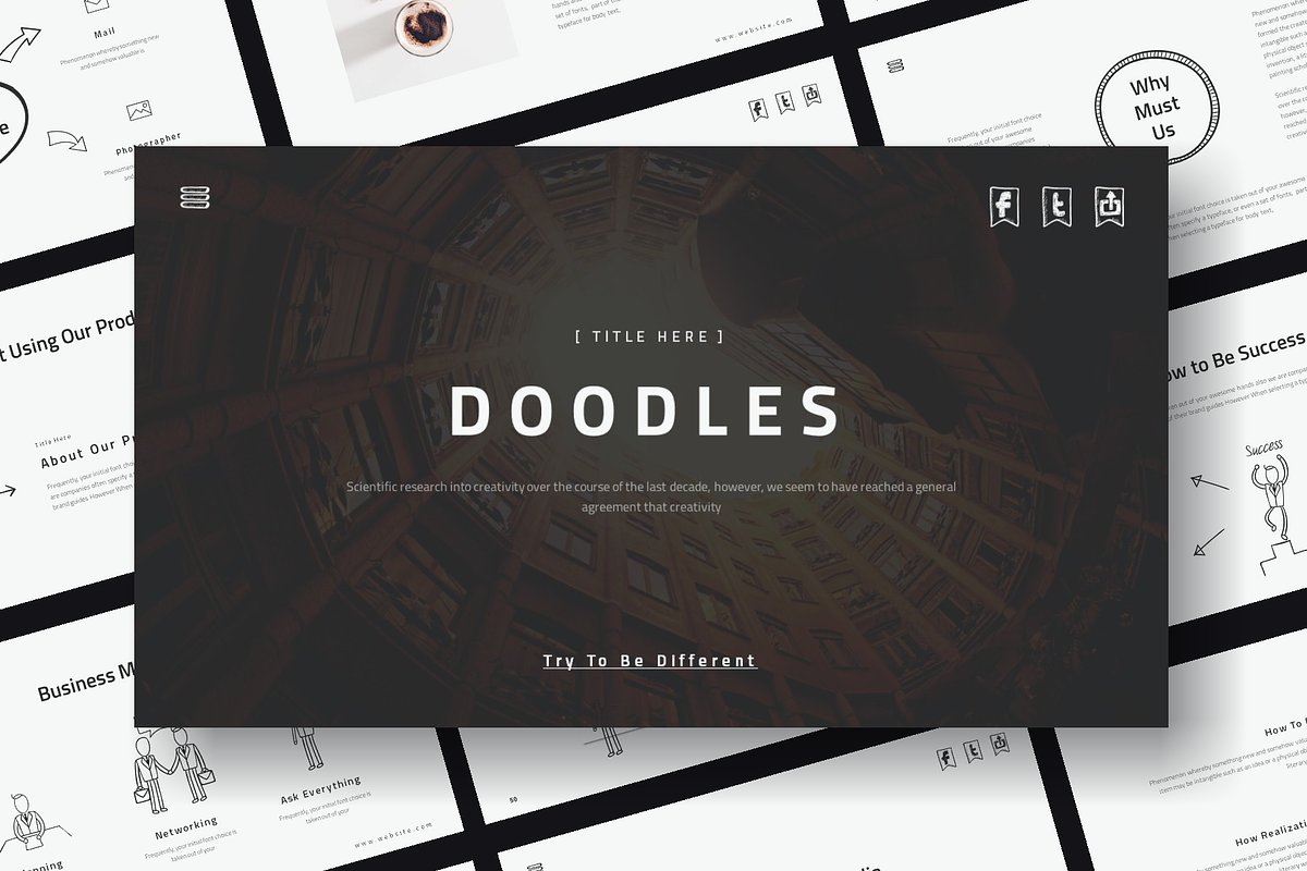 Doodles PowerPoint Template | Creative and Playful Slides for Engaging ...