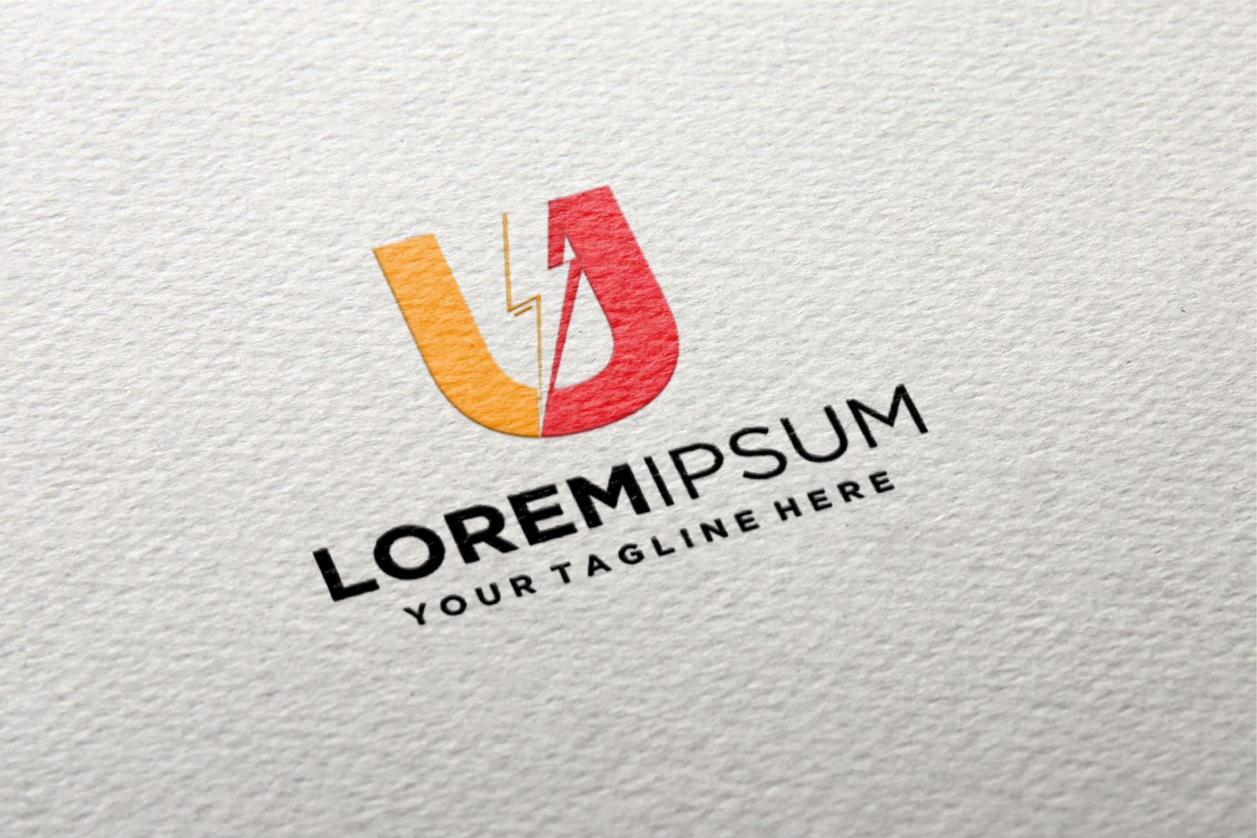 Letter U lightning electric logo, a Branding & Logo Template by REDVY ...