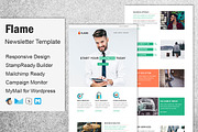 Flame - Responsive Email Template | Email Templates ~ Creative Market