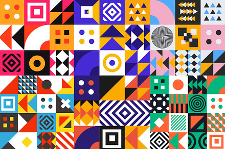 40 Geometric Vector Patterns | Graphic Patterns ~ Creative Market
