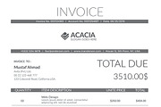 Line Invoices, a Stationery Template by DesignGhar