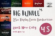 26 Handwritten Fonts Bundle, a Script Font by NadaNora