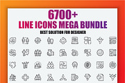 Massive Business Line Icons, an Outline Icon by alexdndz