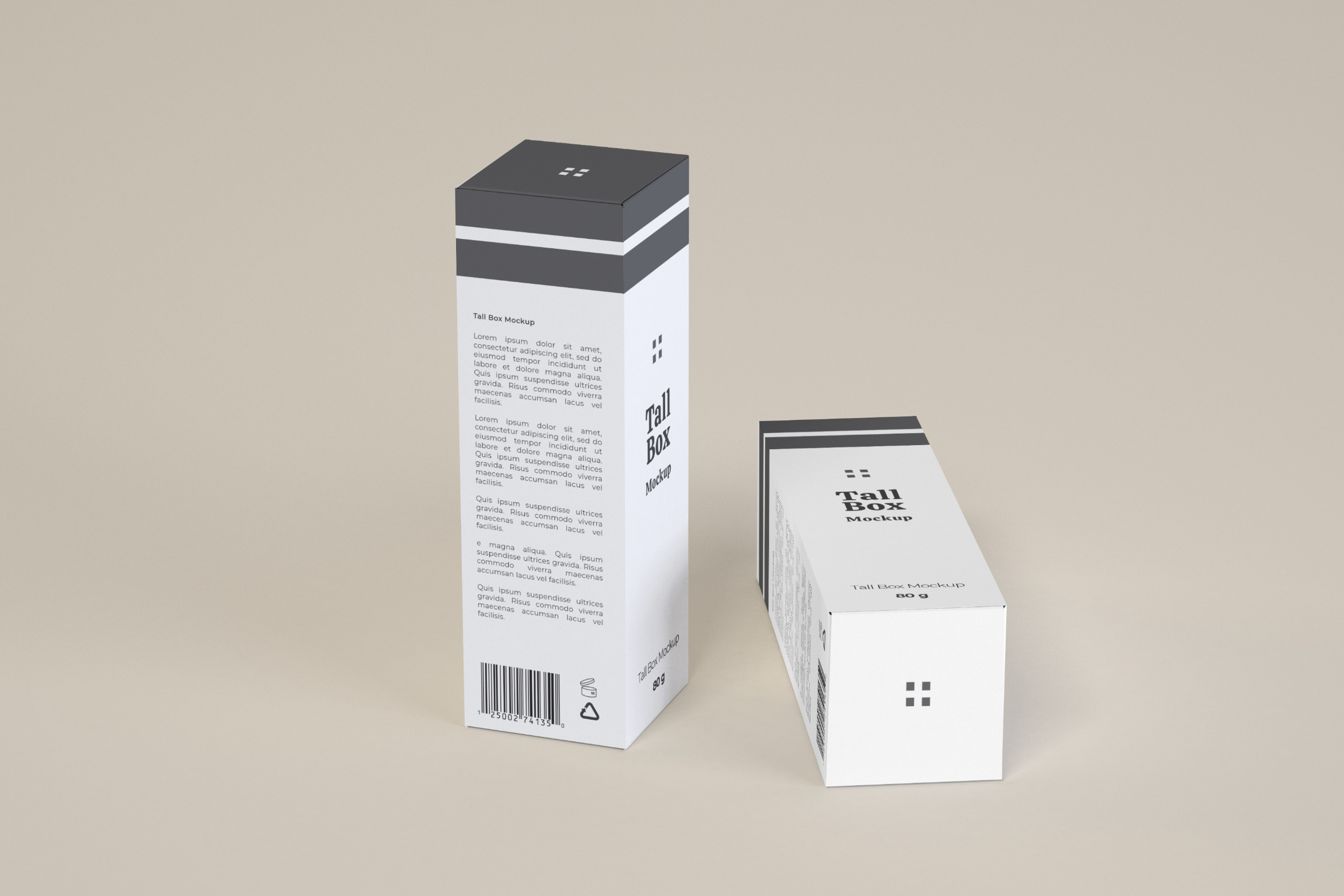 Tall Box Mockup
