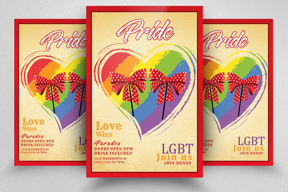 LGBT Pride Flyer Template, a Flyer Template by Business Flyers