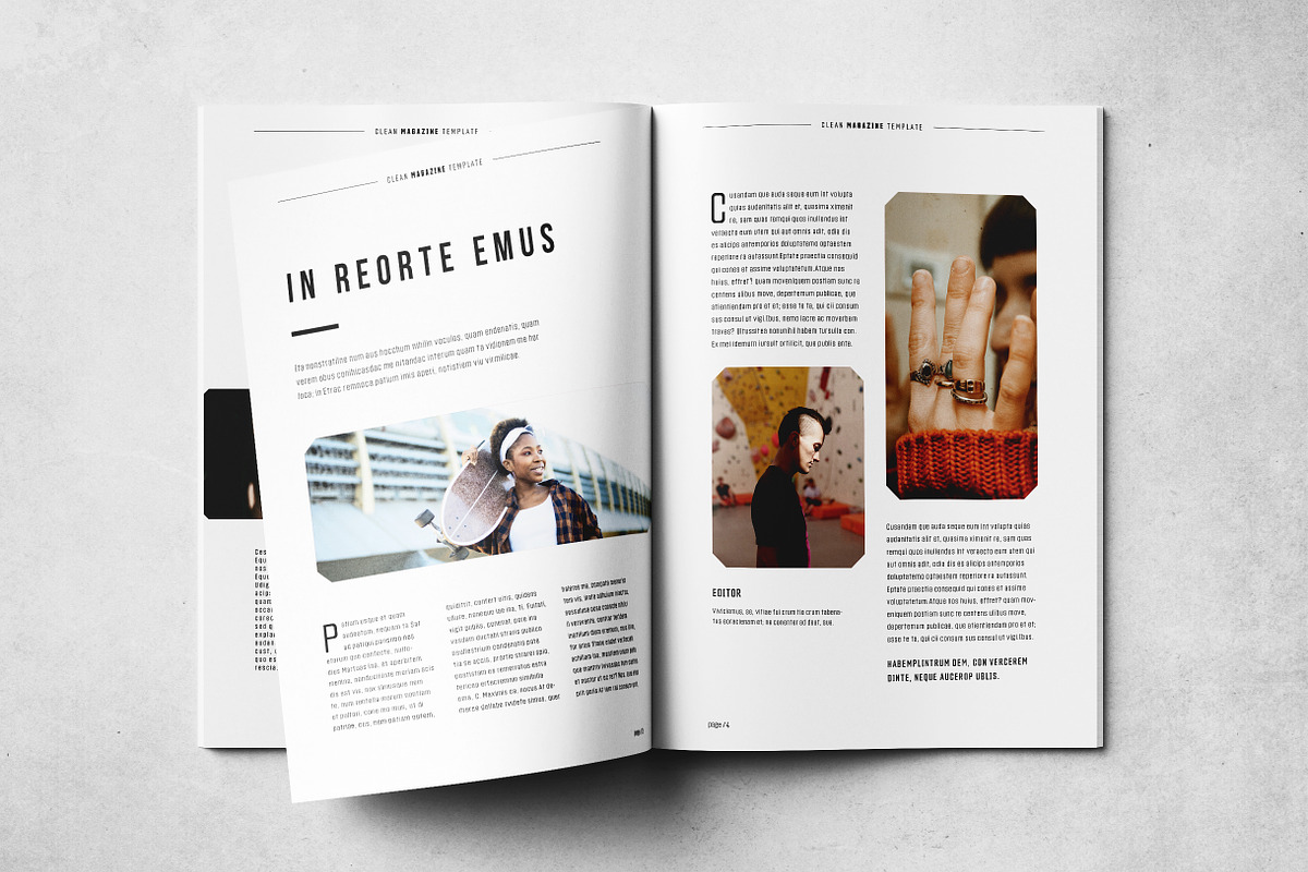 Magazine Layout, a Magazine Template by Grkic Creative