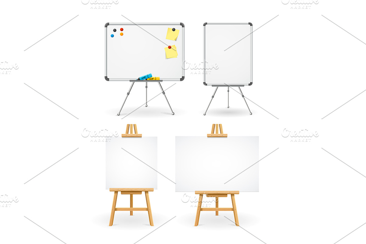Different Types Boards Set., an Object Graphic by Vector and Templates