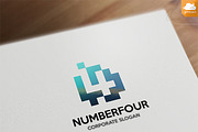 Number 4, a Branding & Logo Template by blends.studio