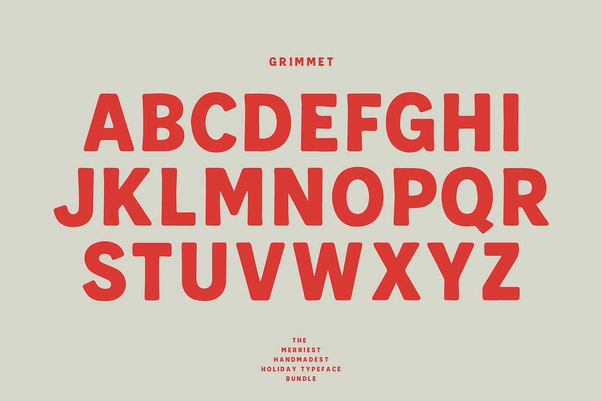 Holiday Font Bundle: Tis The Season