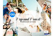 130 Trip and Travel Photoshop Action, an Action Add-On by DreamColor