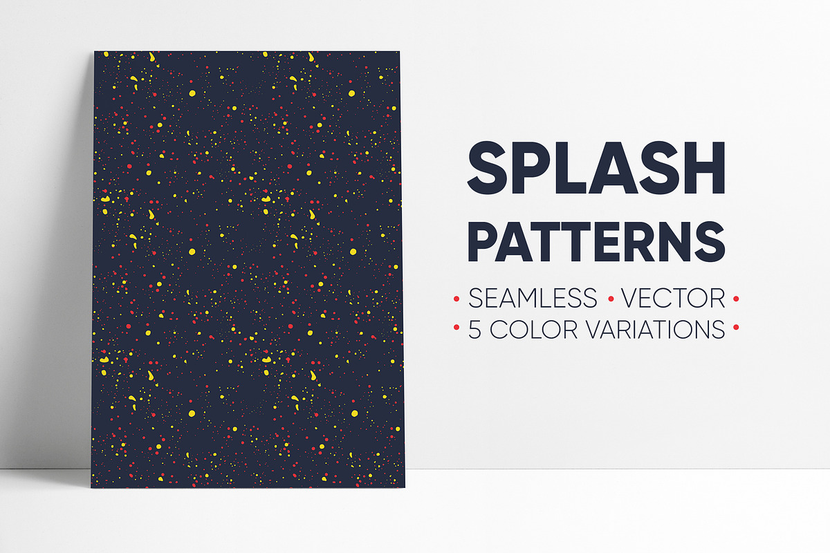 Color Splash Patterns, a Pattern Graphic by Wild Ones