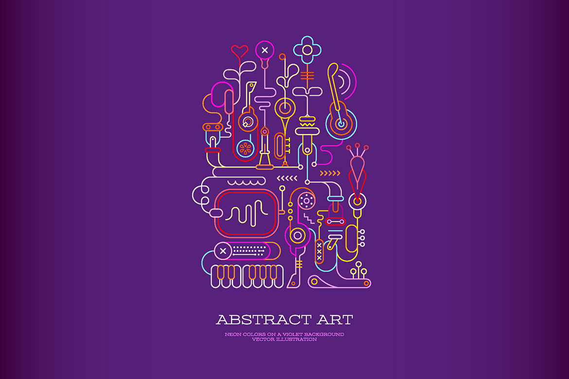 Abstract Art vector illustration, an Illustration by danjazzia