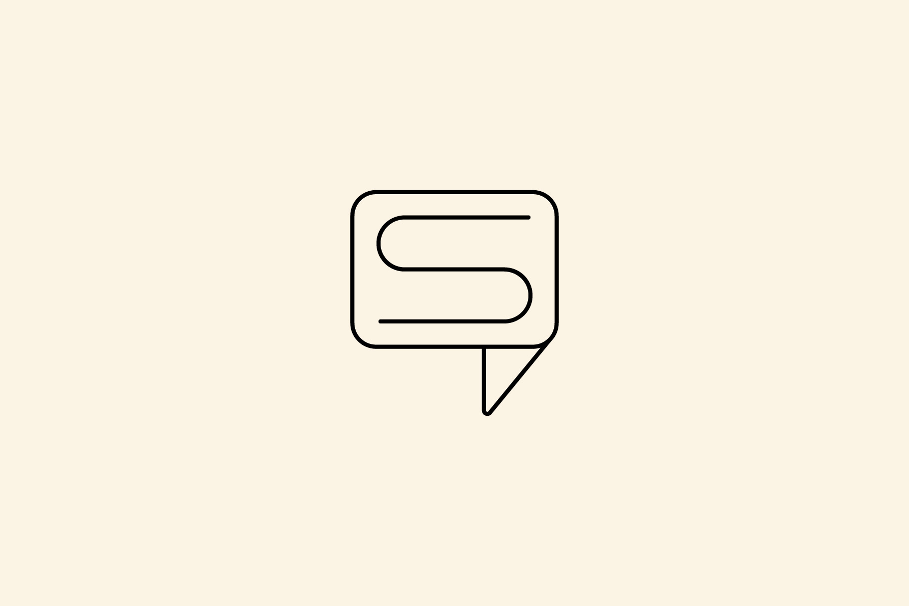 Letter S Chat Vector Logo or Icon