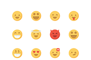 Simple Emoticons, an Icon by Mir store
