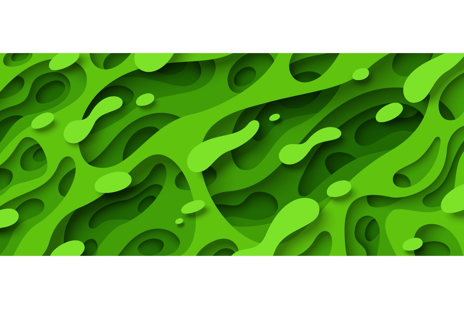 Green paper cut background, a Technology Illustration by kotoffei