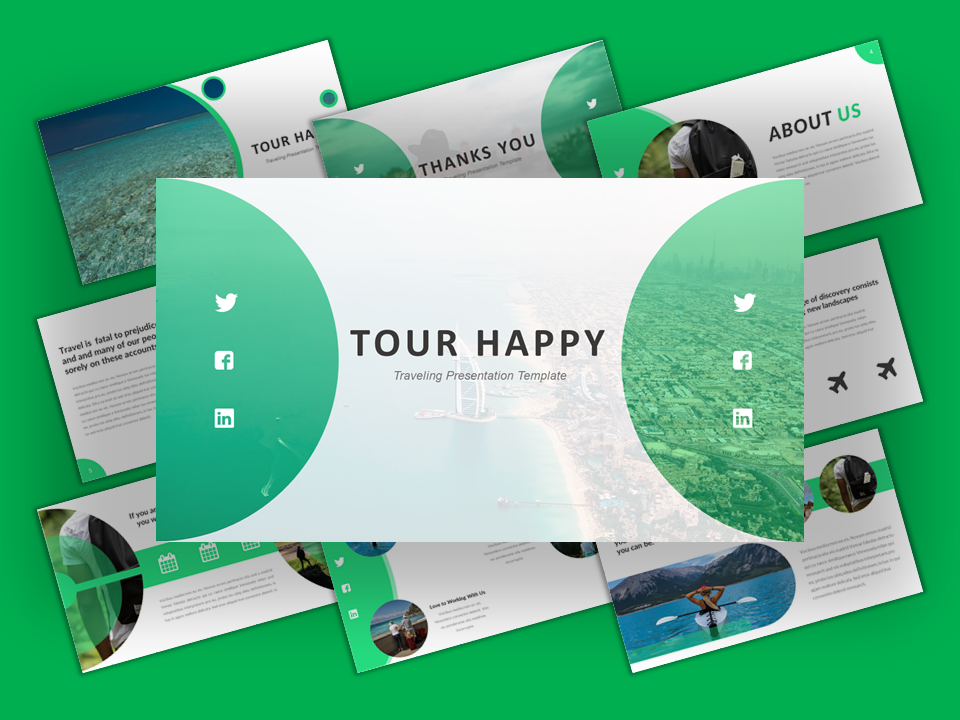 Tour Happy - Travel Powerpoint, a Presentation Template by Naistudio ...