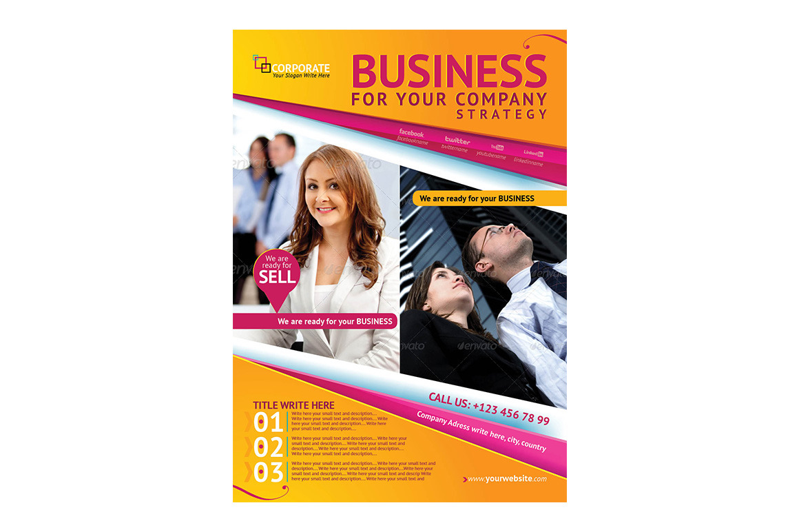 Business Magazine Advertising Flyer, a Flyer Template by Star Graphic ...