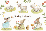 Spring Animals, an Animal Illustration by Flora+Bear
