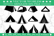 Shelters Tent SVG, Shelters Tent SVG, an Object Graphic by VectorWorlds
