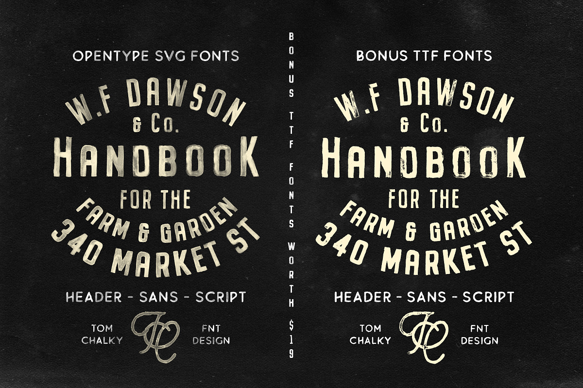 Buckwheat Opentype SVG Fonts, a Handwritten Font by Tom Chalky