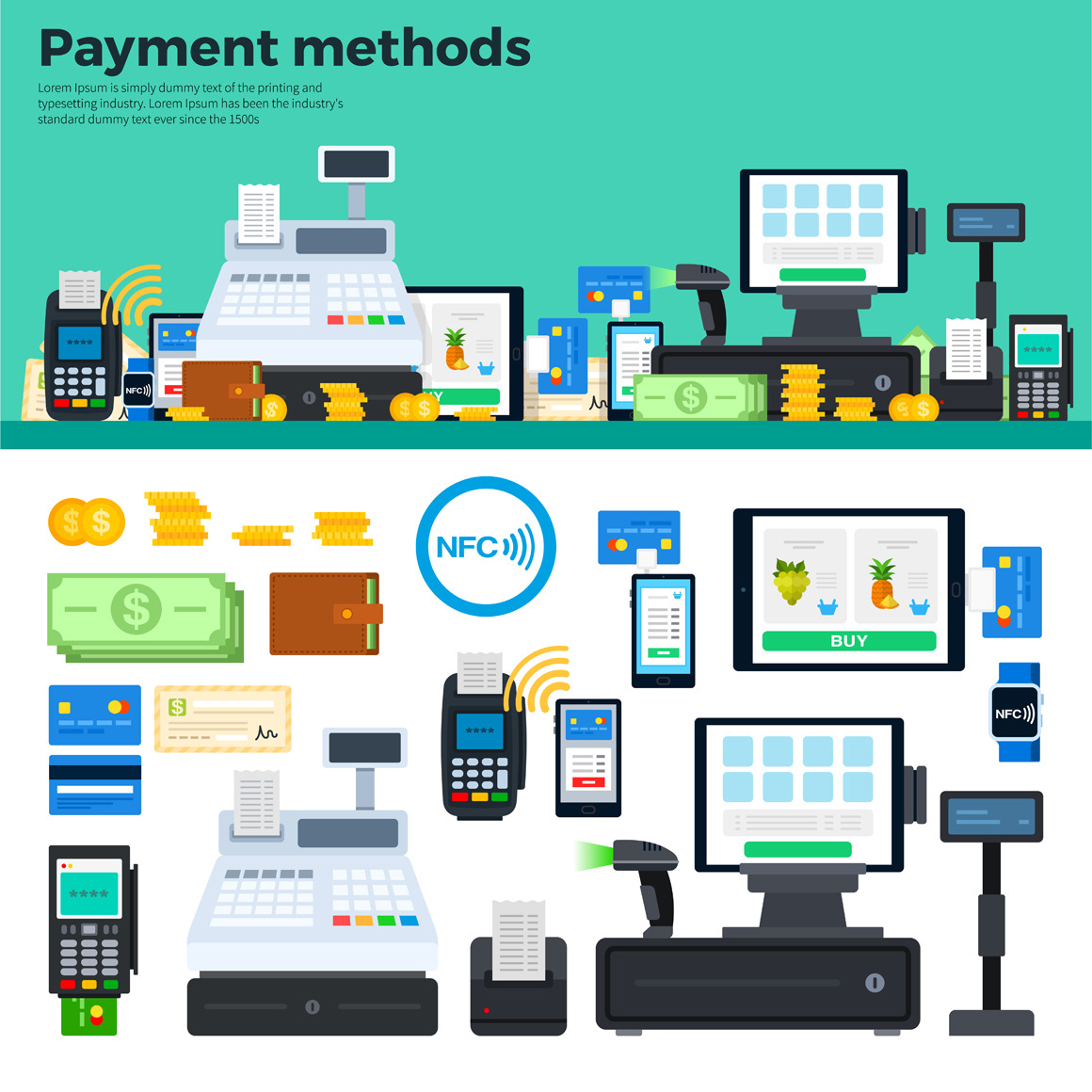 Payment methods | Finance Illustrations ~ Creative Market