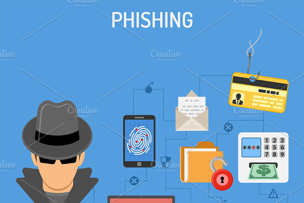 Cyber Crime Concept with Hacker, a Person Illustration by TAlex