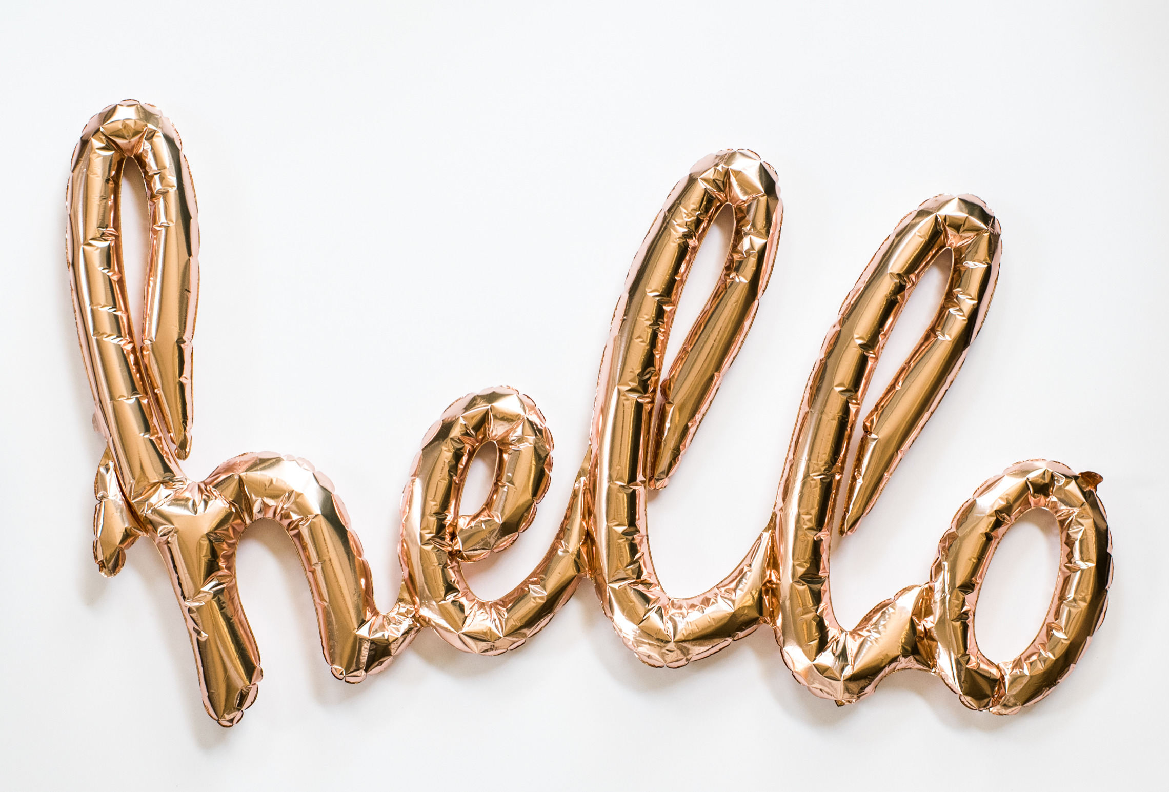 HELLO Styled Stock Balloon Letters, a Social Media Template by LaPorte ...